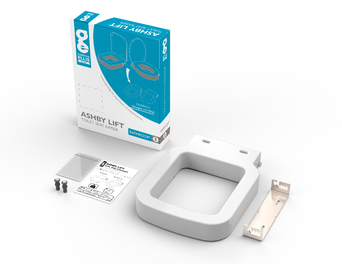 Ashby Lift Square Toilet Raiser | Gordon Ellis